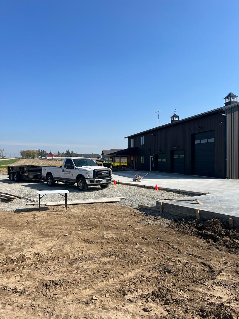 Commercial concrete contracting - Red Wolf Concrete LLC